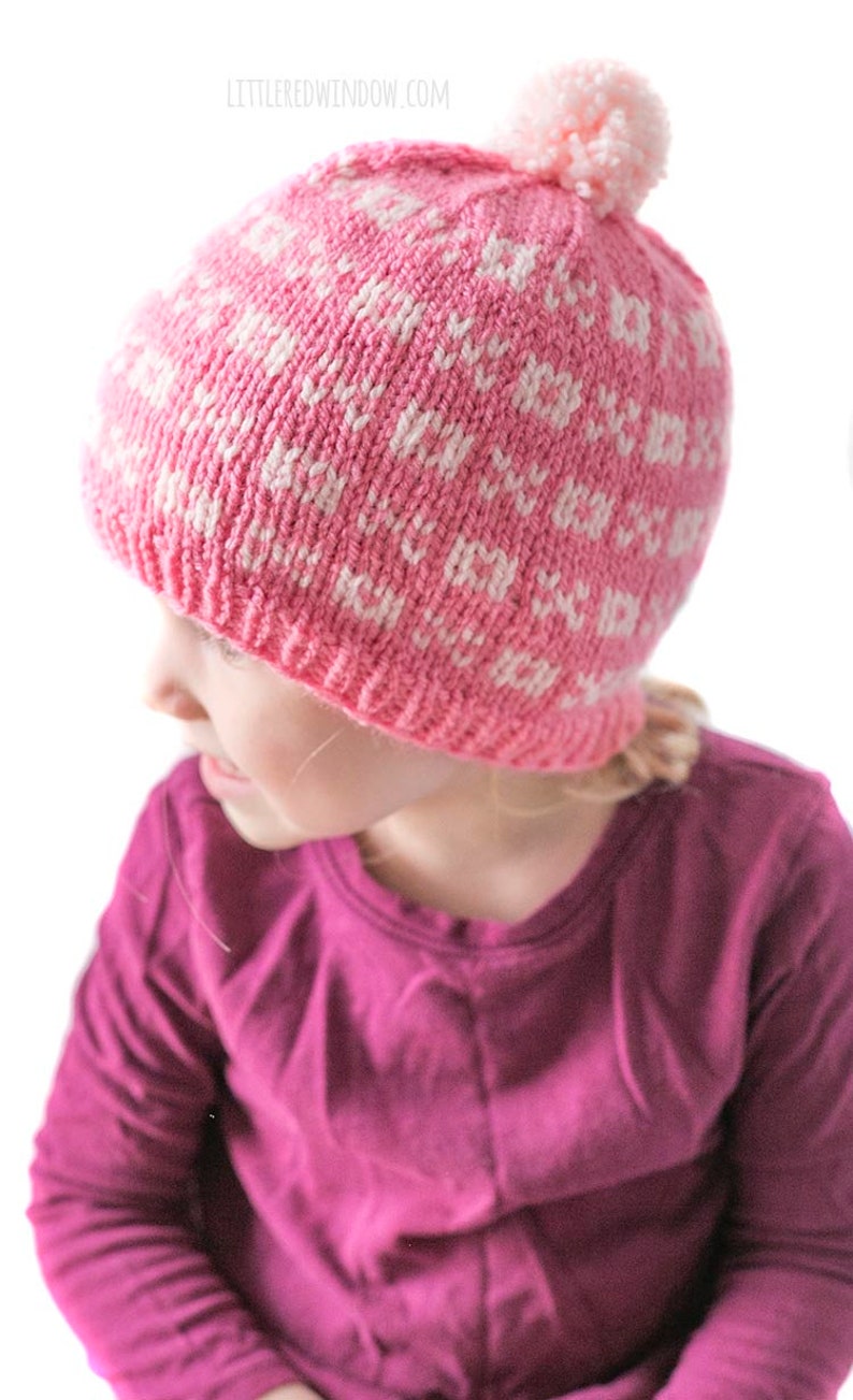XOXO Stripe Hat KNITTING PATTERN / Xoxoxo / Hugs and Kisses Pattern ...