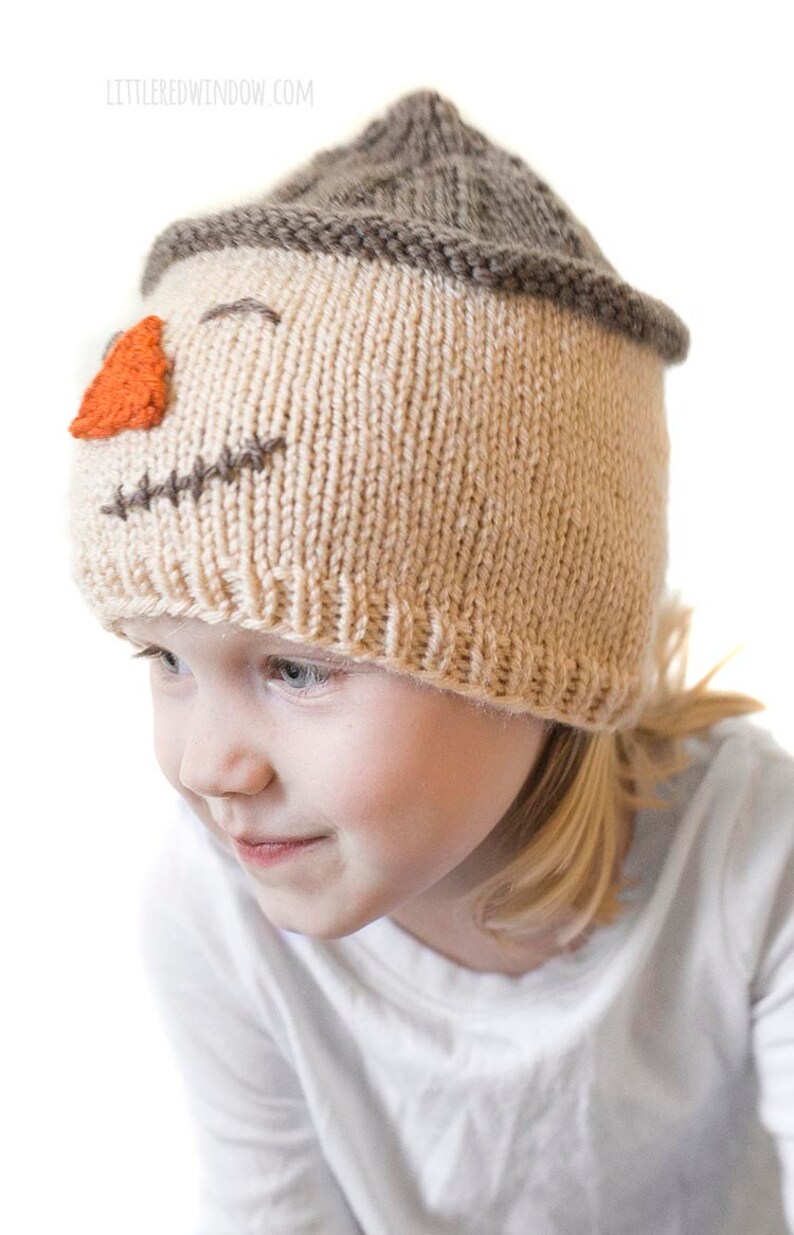 Scarecrow Hat KNITTING PATTERN / Fall Knitting Pattern / - Etsy