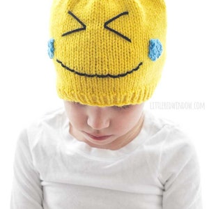 Emoji Hats KNITTING PATTERN / Emoji Pattern / Baby Emoji Hat Knitting ...