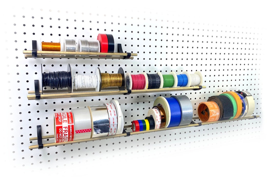 Tape Ribbon Storage and Organizer for Pegboard, Many Color Options - Etsy