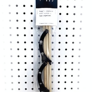 Pegboard Tape and Ribbon Storage: Hook and Dowel Organizer - Etsy