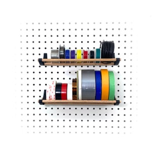 Pegboard Tape and Ribbon Storage: Hook and Dowel Organizer - Etsy