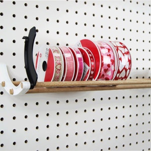 Pegboard Tape and Ribbon Organizer End Cap Brackets (set of 2) - Etsy