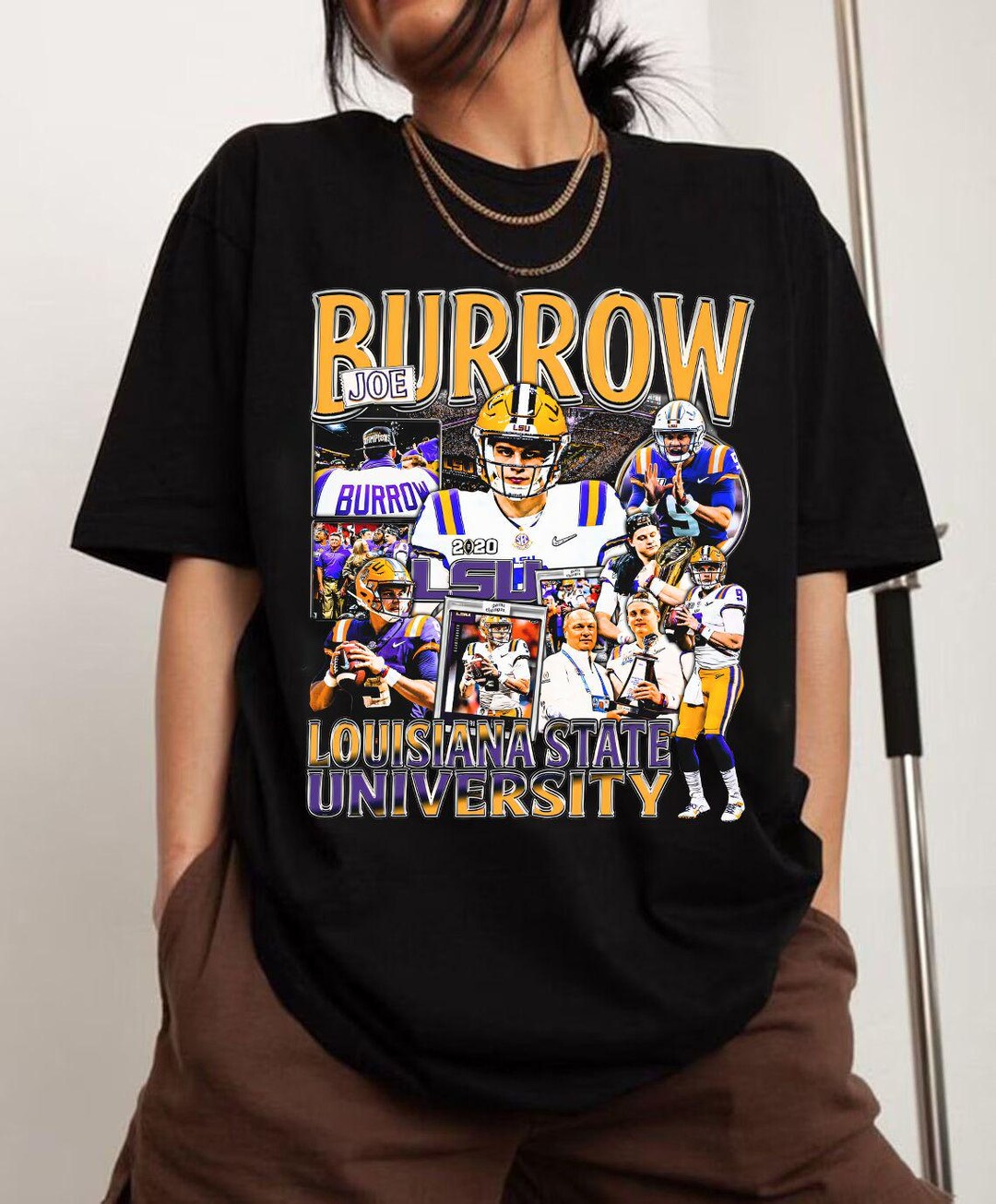 Vintage 90s Graphic Joe Burrow Tshirt Retro Joe Burrow Sweatshirt Retro ...