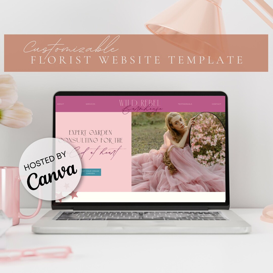 Garden Consult Website Template | Canva Website Template | Farm ...