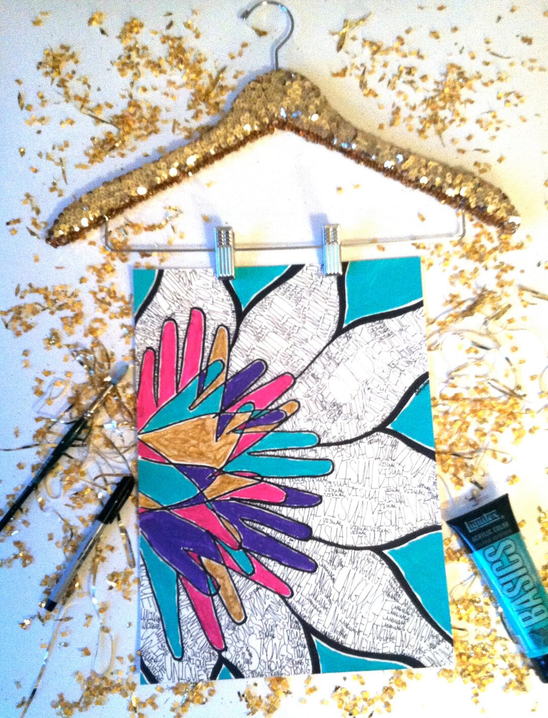 Deaf Art Print - Flower of Hands Speak Loud - Etsy