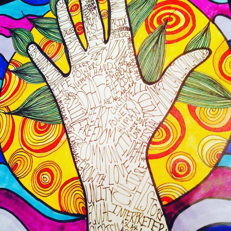 Deaf Art Print Deaf Tree - Etsy