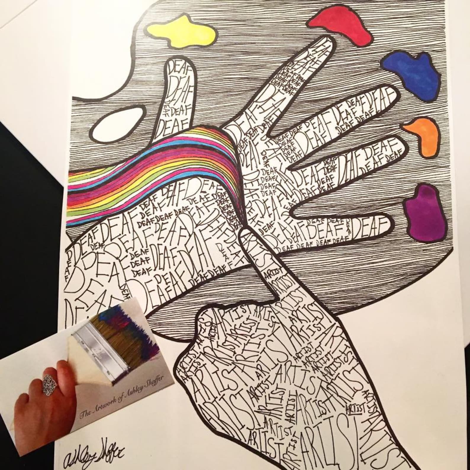 Deaf Art Print Deaf Artist | Etsy