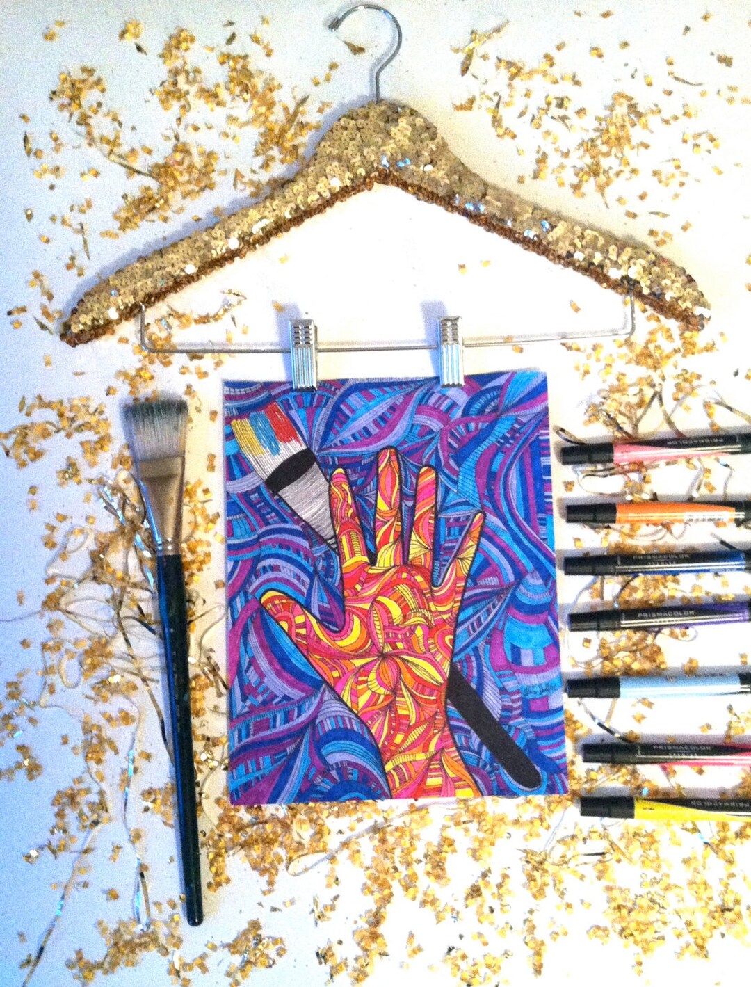 Deaf Art Print Hand of Deaf Artist - Etsy