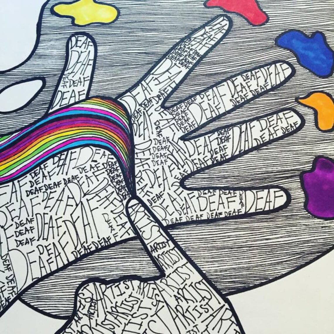 Deaf Art Print Deaf Artist | Etsy