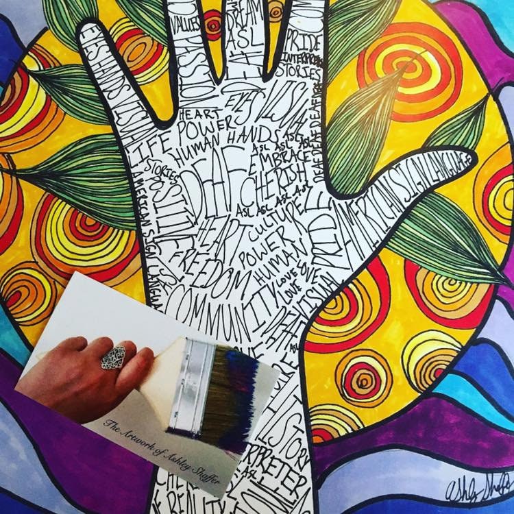 Deaf Art Print Deaf Tree | Etsy