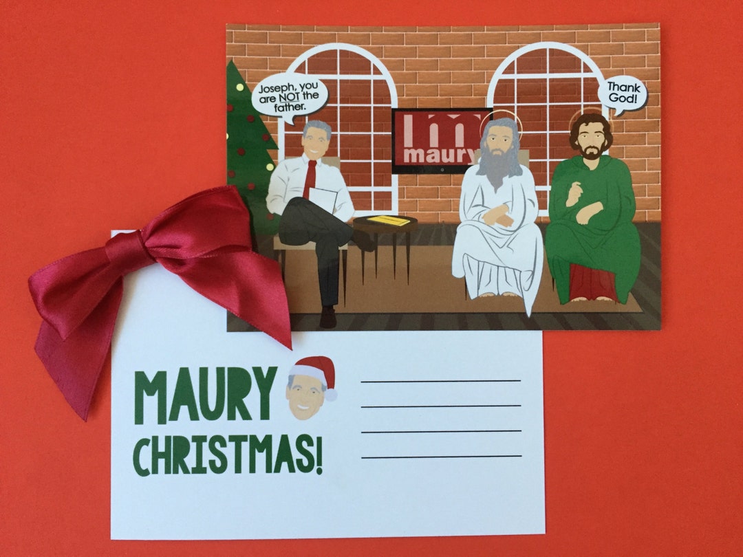 Maury Christmas Postcard Printable Instant Download You Are - Etsy Sweden