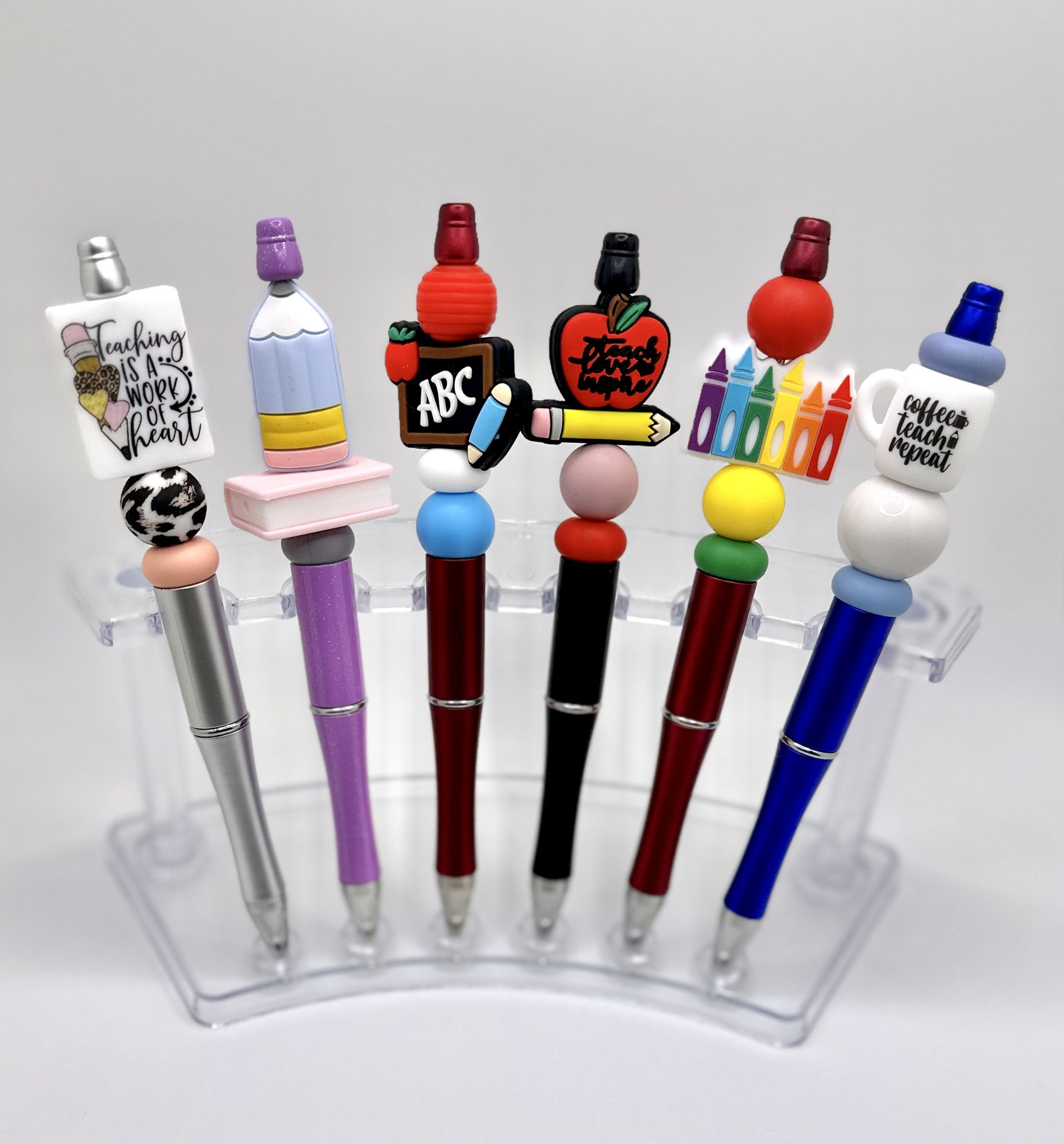 Custom Made Teacher Gift Ideas / Silicone Beaded Pen / Journaling ...