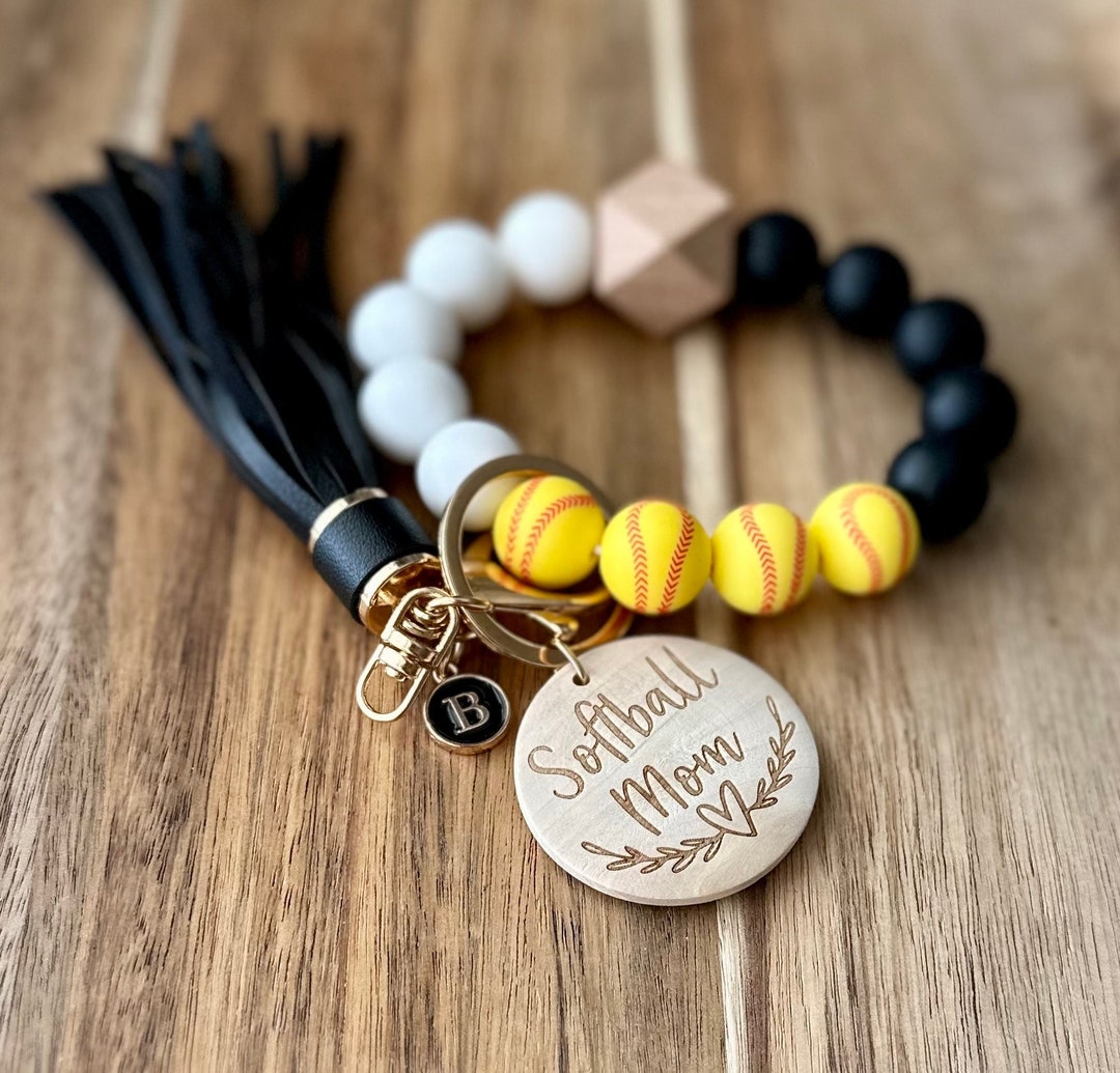 Personalized Softball Wristlet Keychains / Custom College Softball Team ...