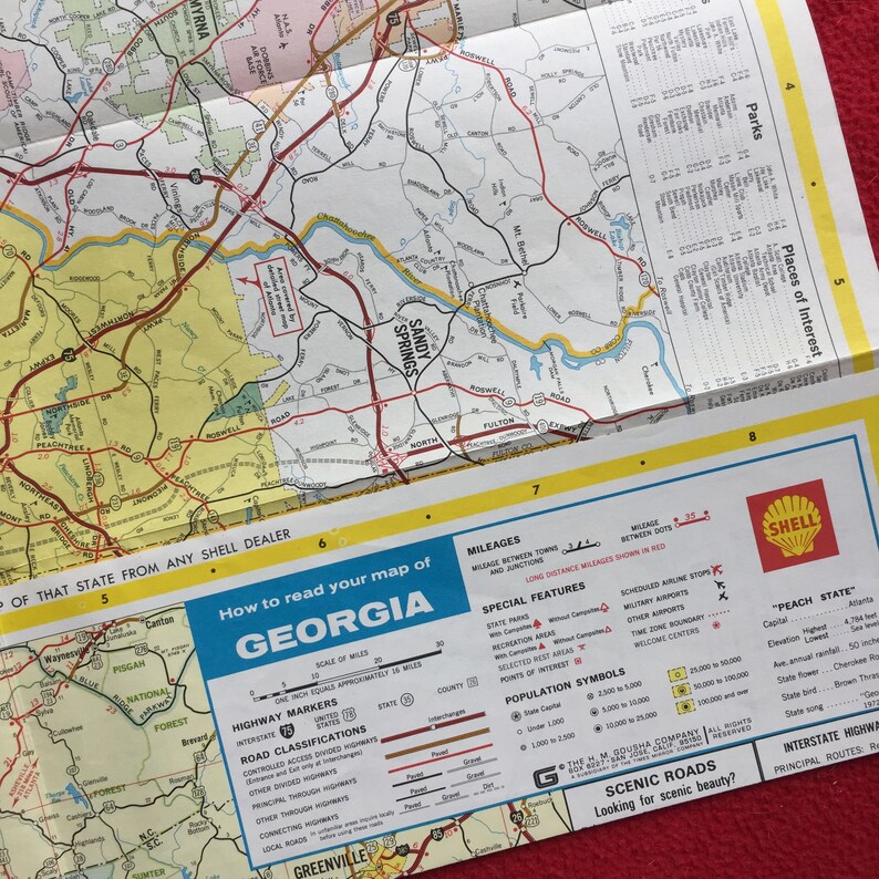 Vtg Maps 90s US States Territories Oregon Georgia Washington NY North ...