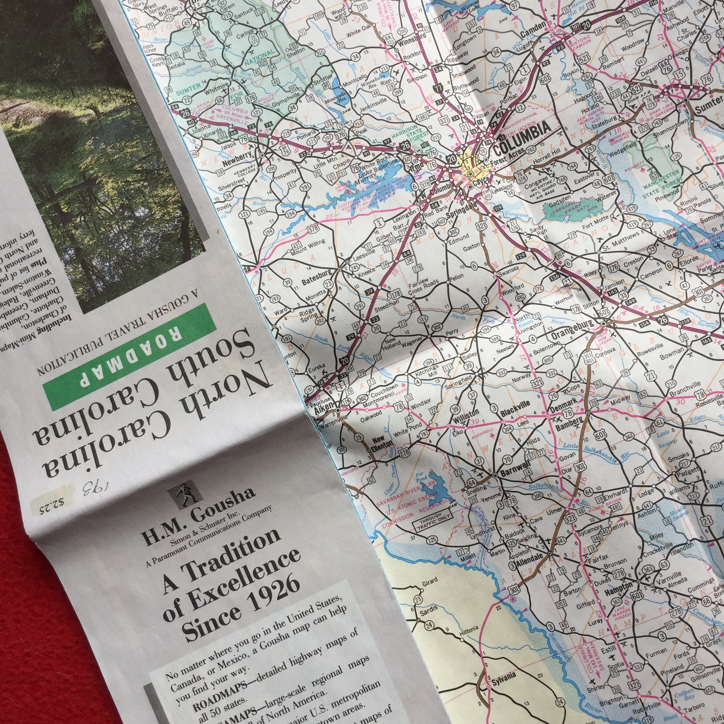 Vtg Maps 90s US States Territories Oregon Georgia Washington NY North ...