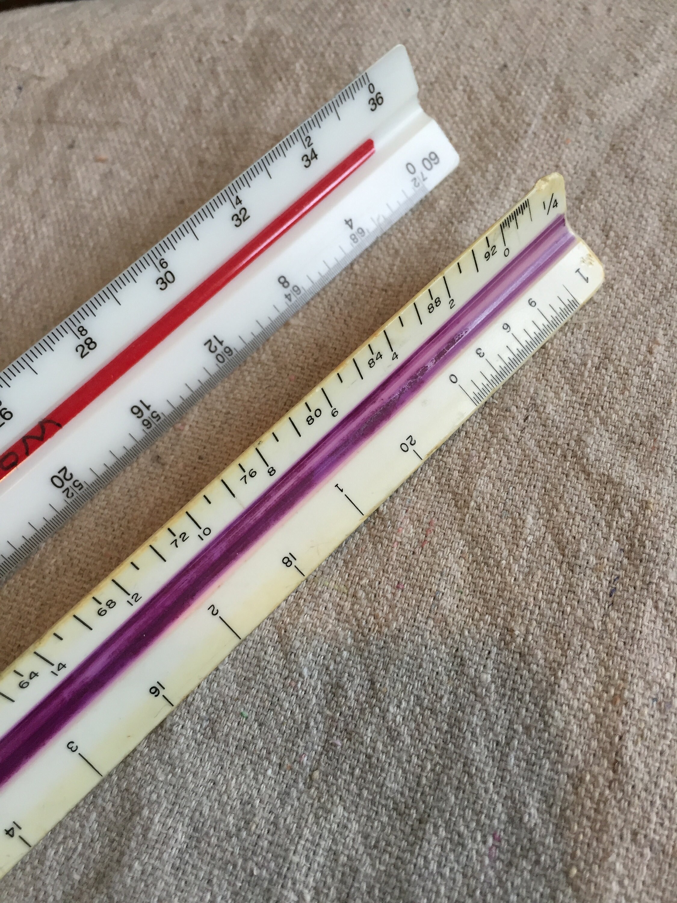 Vintage Architect Engineer Scales, Rulers, USA, Japan, All 1980s 1990s ...