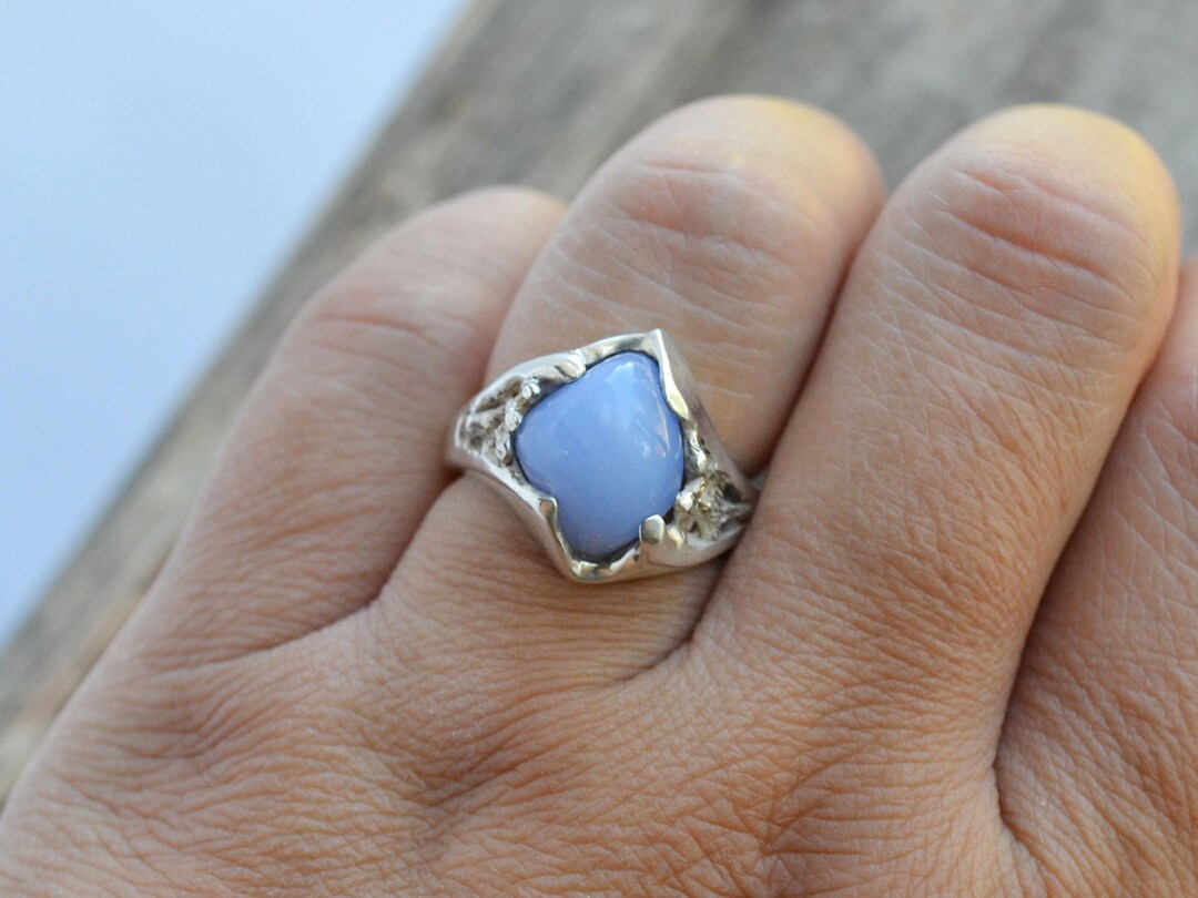 Sagebrush Ellensburg Blue Gemstone Ring in Sterling Silver - Etsy