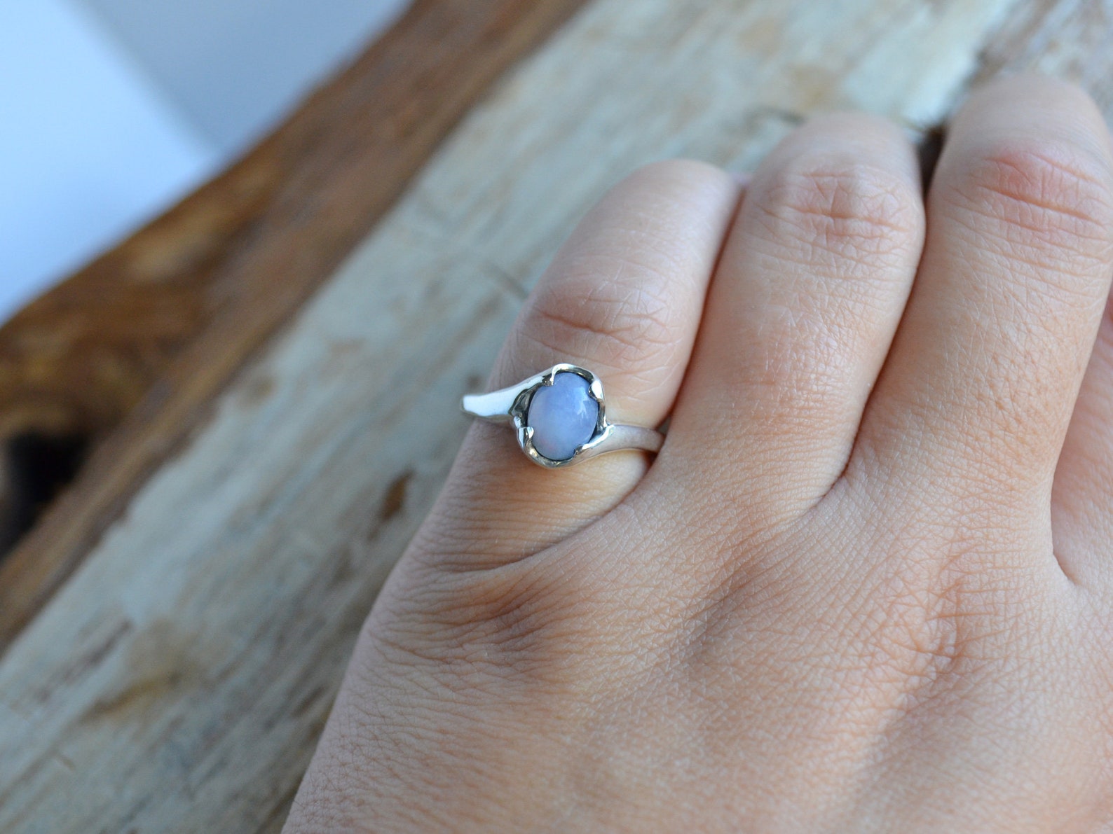 Bright Ellensburg Blue Ring in Sterling Silver, Size 6 1/2 - Etsy