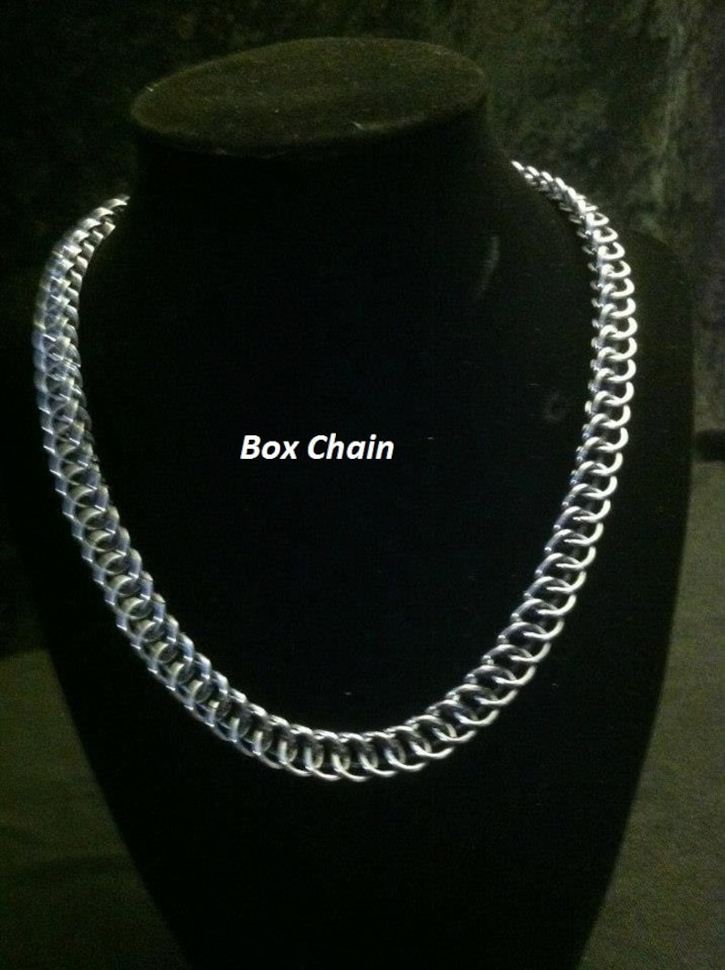 Single Row Chain Mail Neckalace #blackwoodcreations - Etsy