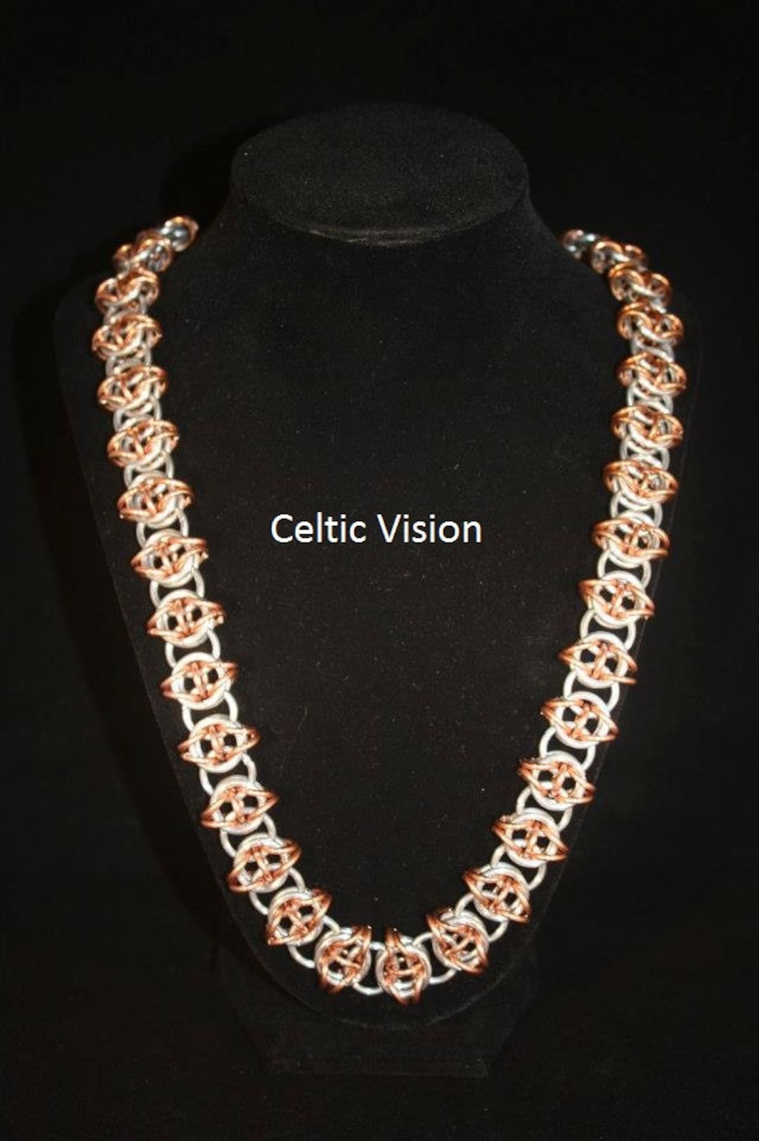 Single Row Chain Mail Neckalace #blackwoodcreations - Etsy
