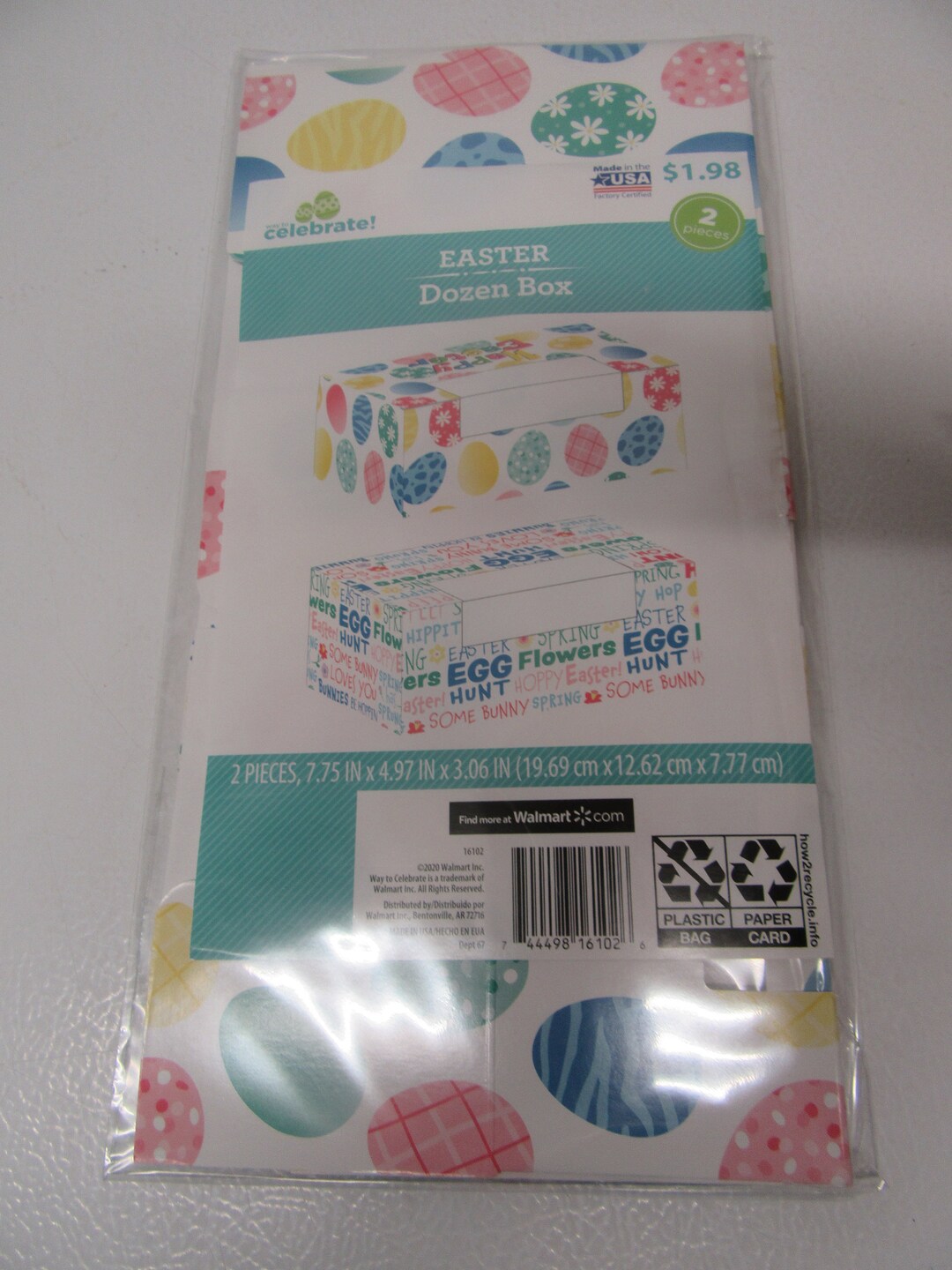 Way to Celebrate Easter Dozen Bakery Box 2ct 7.25in X 4.97in X 3.06in ...