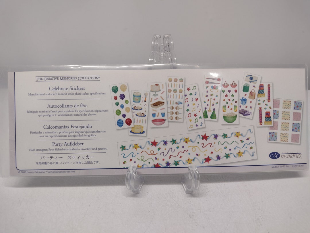 Creative Memories Celebrate Stickers for Scrapbooking - Etsy