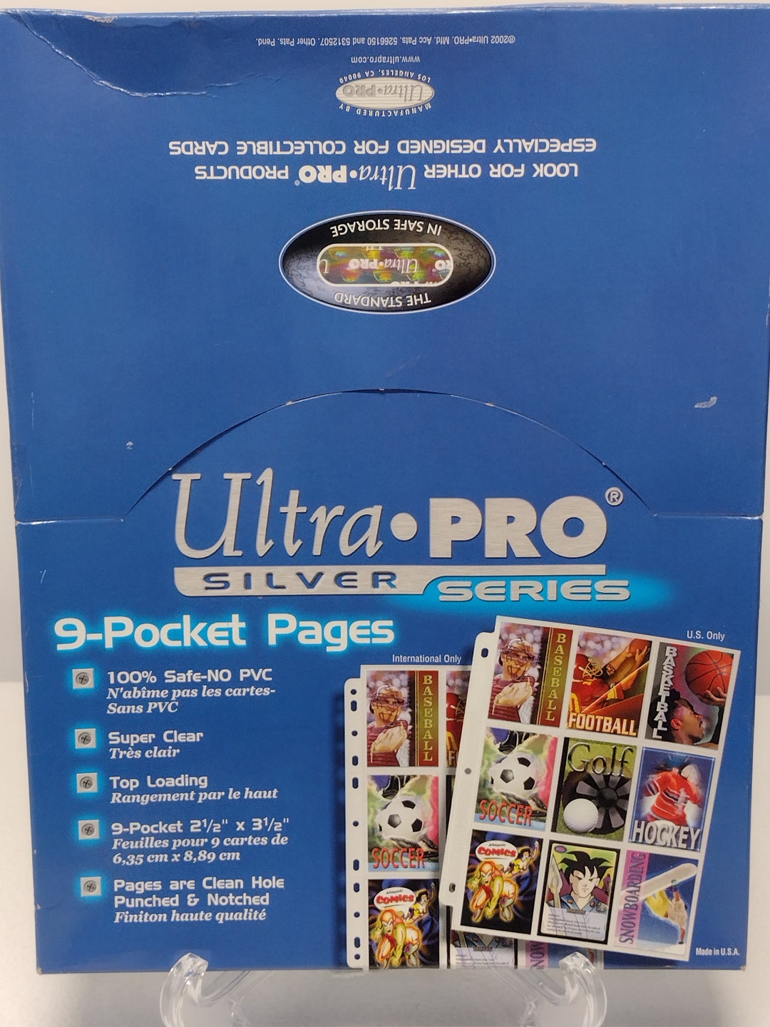 Ultrapro Silver Series Super Clear 9-pocket Top-loading Pages 100ct - Etsy