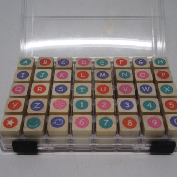 Letter Numbers Rubber Stamp - Etsy