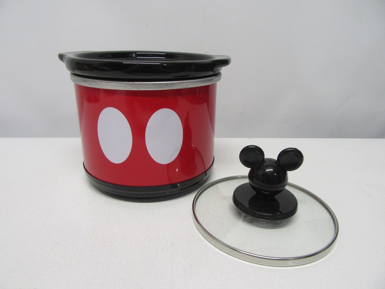 Disney Mickey Mouse Mini Crockpot Dipper Slow Cooker 20oz. - Etsy
