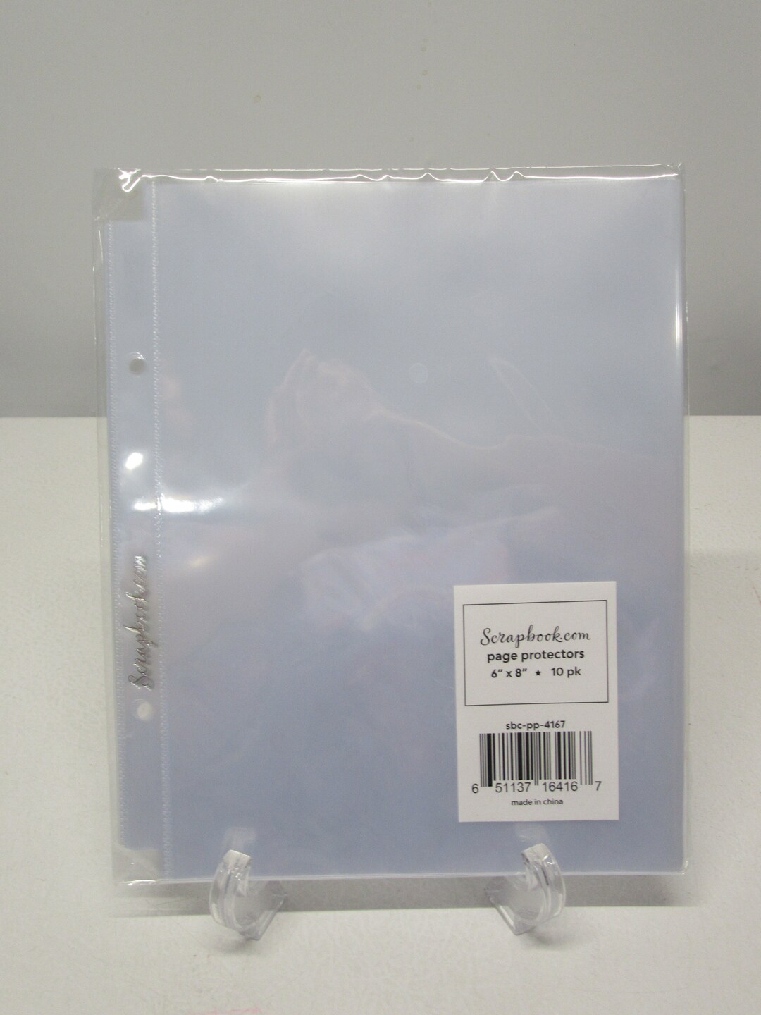 Scrapbook.com Clear Plastic Binder Page Protector Sleeves 6x8in, 10pk ...