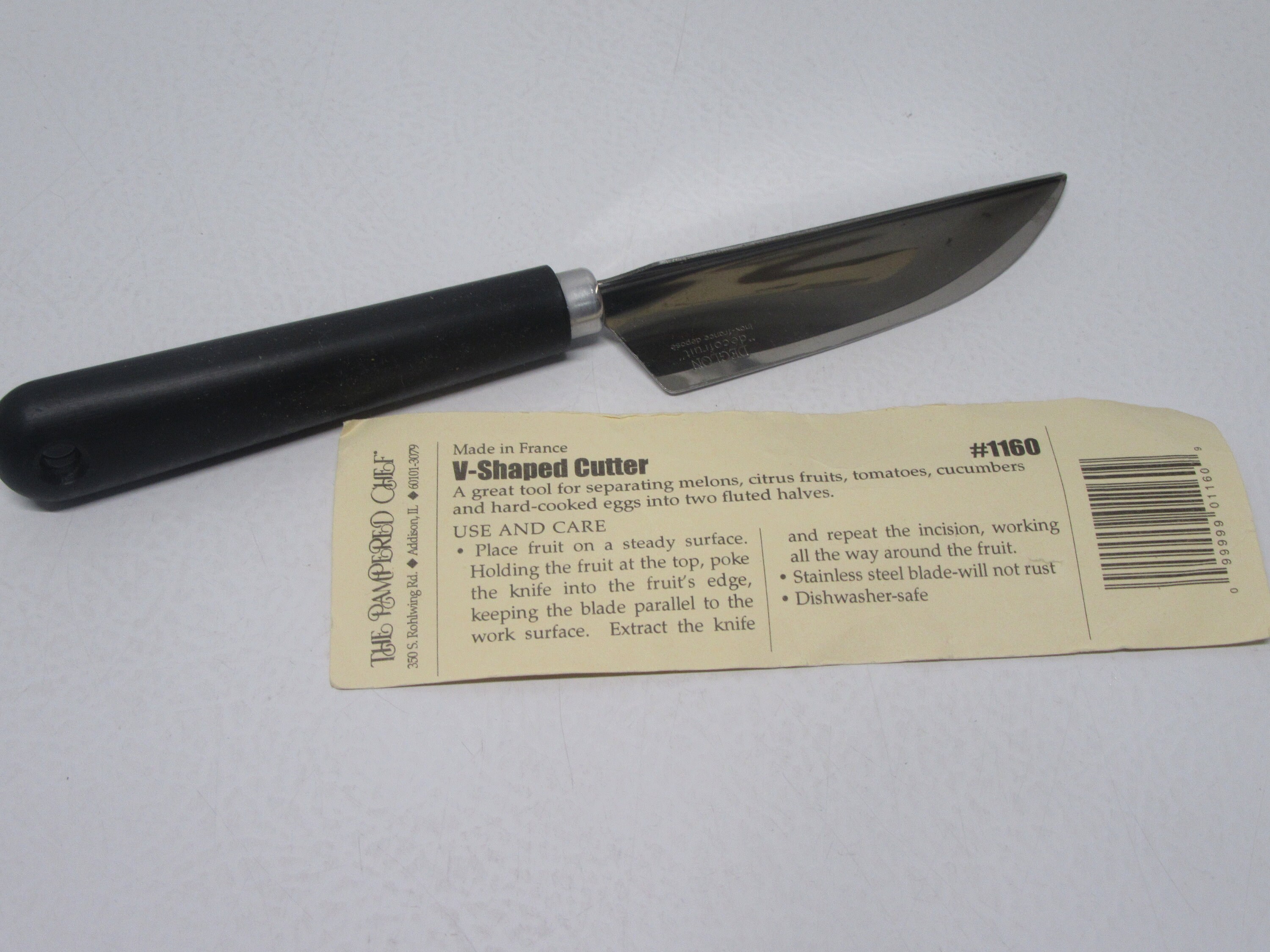 Vintage Pampered Chef V-shaped Cutter for Fruit & Vegetable Garnishing ...