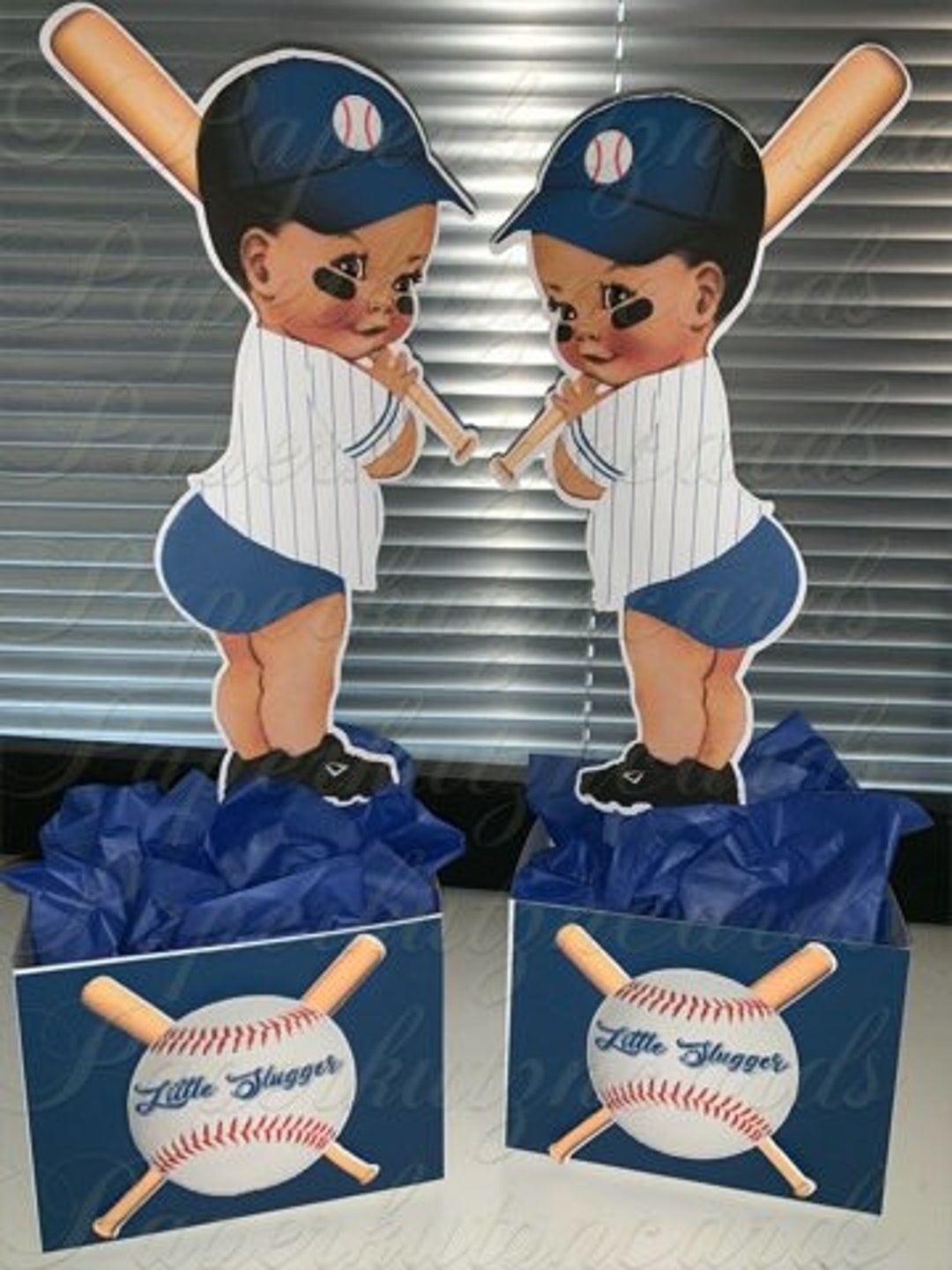 Baseball Baby Shower Team Blue New York Yankees African American ...