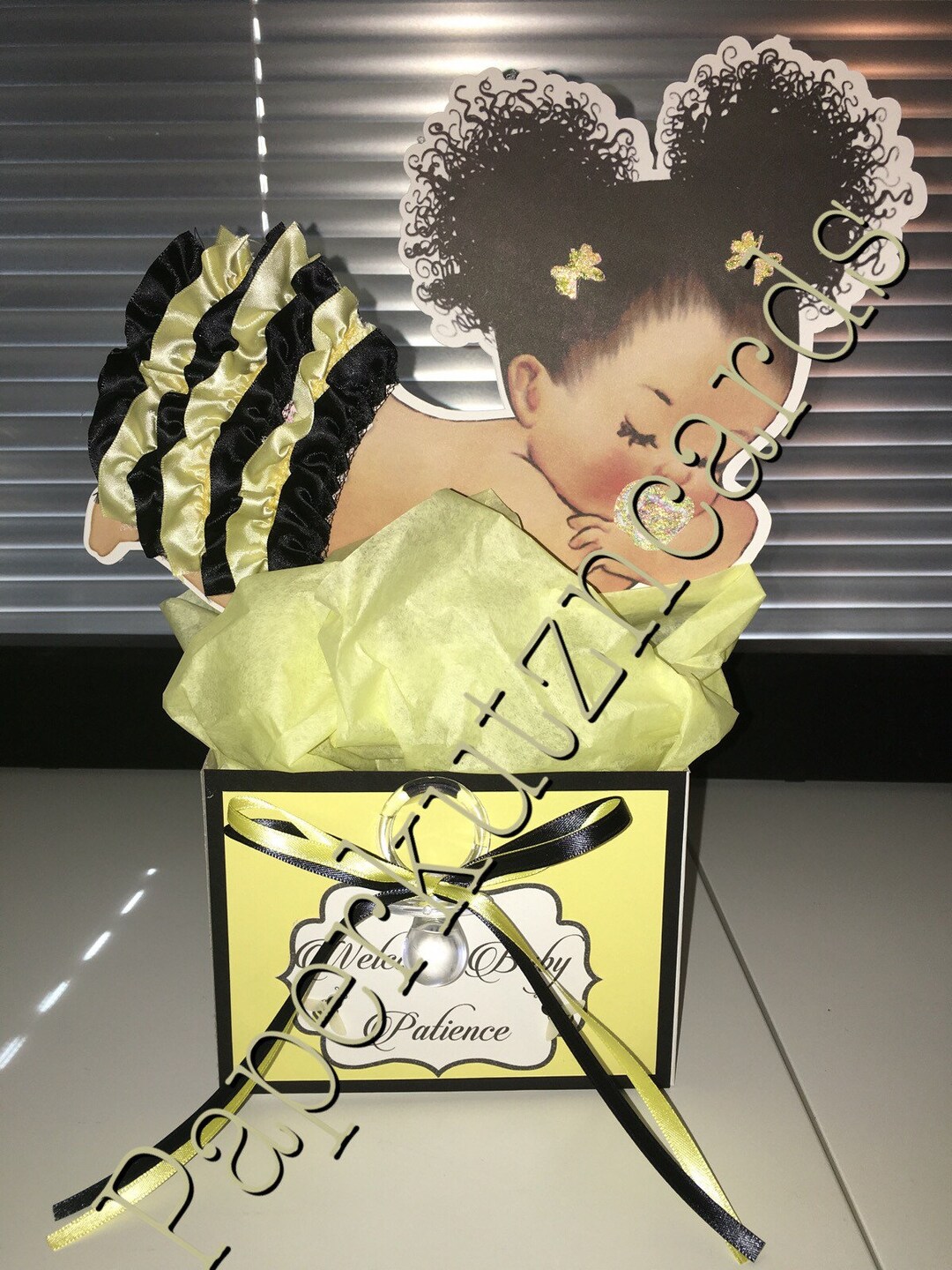 Bumble Bee Theme Nap Time Binky Baby, Tutu Baby, Afro Puff Baby ...