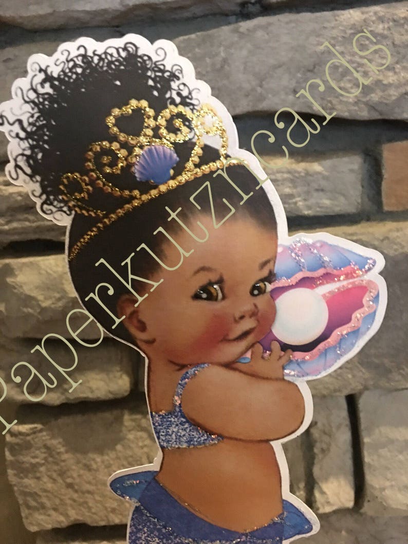 Little Mermaid Baby afro Puff Babies African American Baby - Etsy