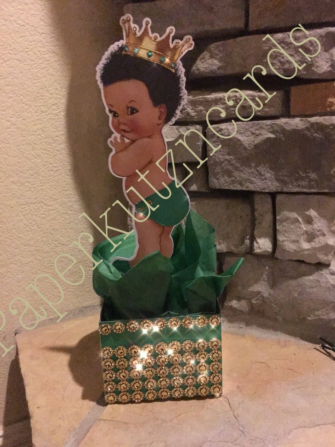 Baby Shower Prince Emerald Green and Gold Baby Boy Royal , Birthday ...