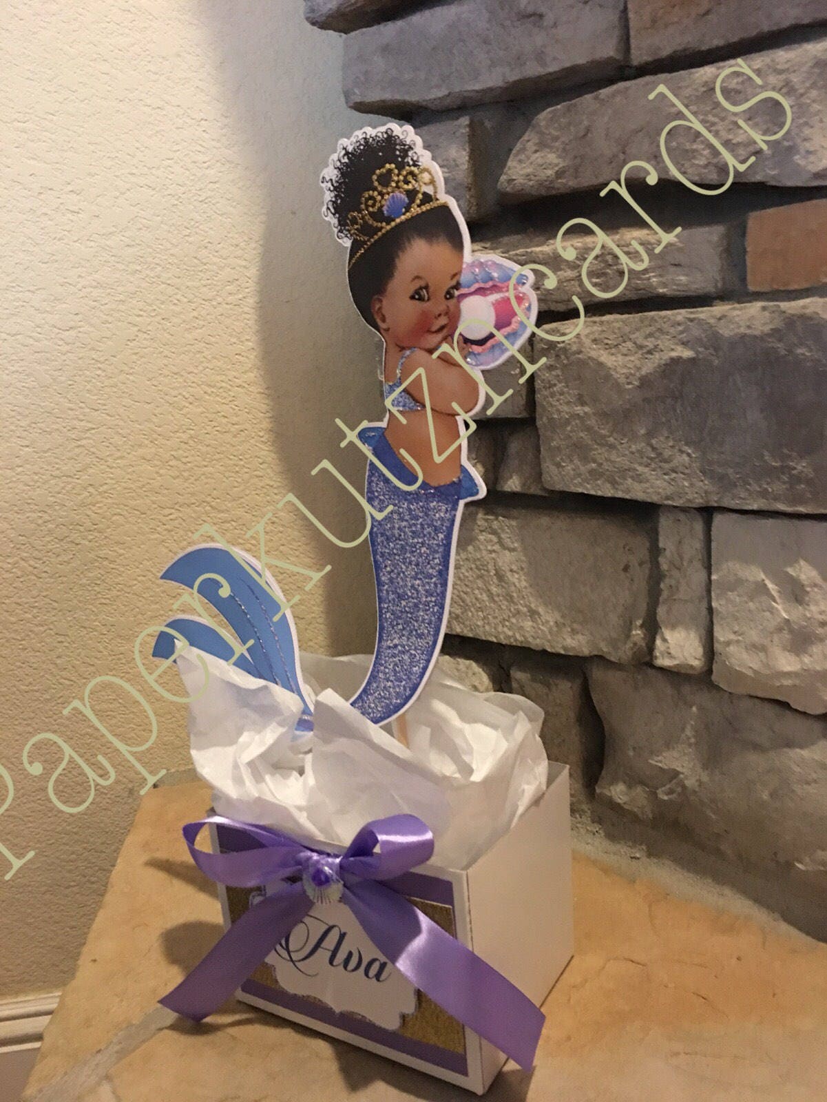 Little Mermaid baby Afro puff babies african american baby | Etsy