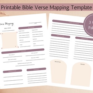Bible Study Template, SOAP Bible Study, Printable, Bible Study Journal ...