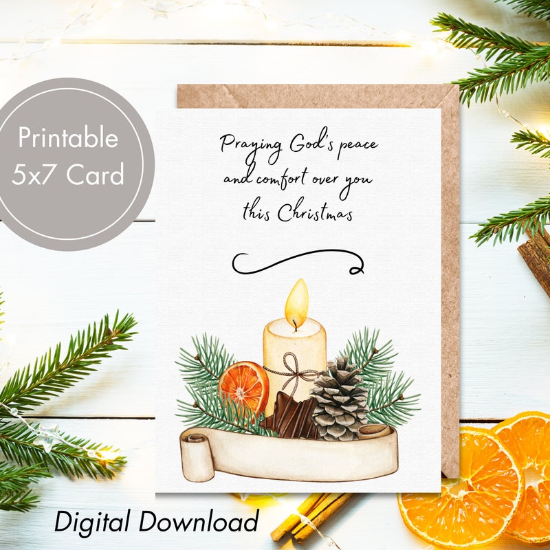 Christmas Grieving Card - Etsy