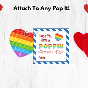 Printable Pop It Valentines Tags, Digital Download, Popit Valentine's ...