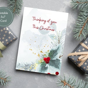 Printable Sympathy Christmas Card, After Loss, Digital, Sympathy Card ...