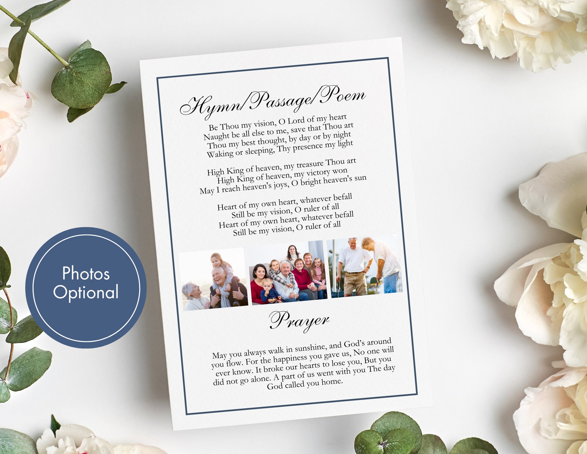 Editable Christian Funeral Program Template for Man Catholic - Etsy