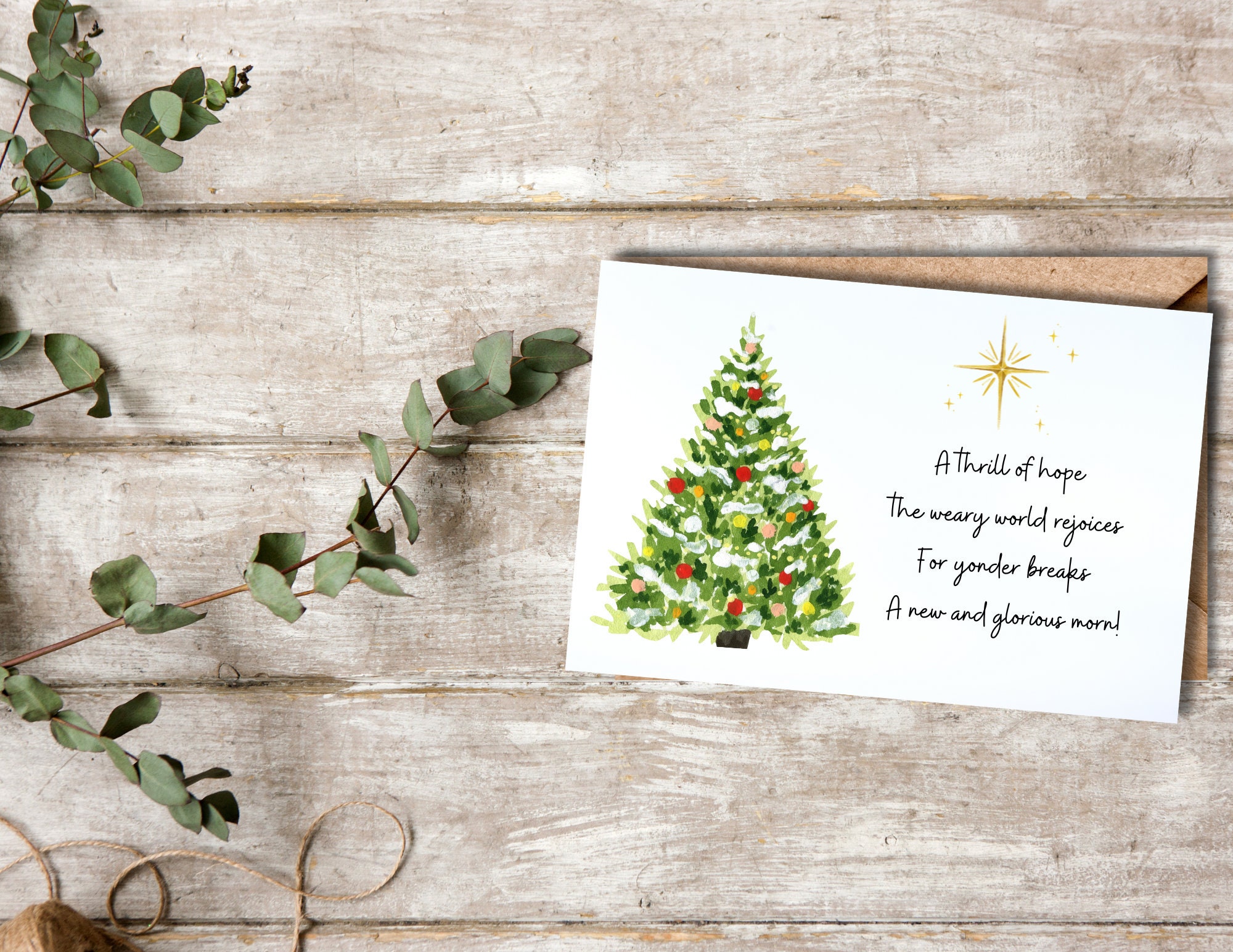 Christian Christmas Card Printable Religious Christmas Card - Etsy