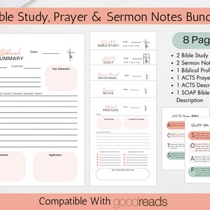 Printable Prayer Journal, ACTS Prayer Journal, Digital Prayer Journal ...