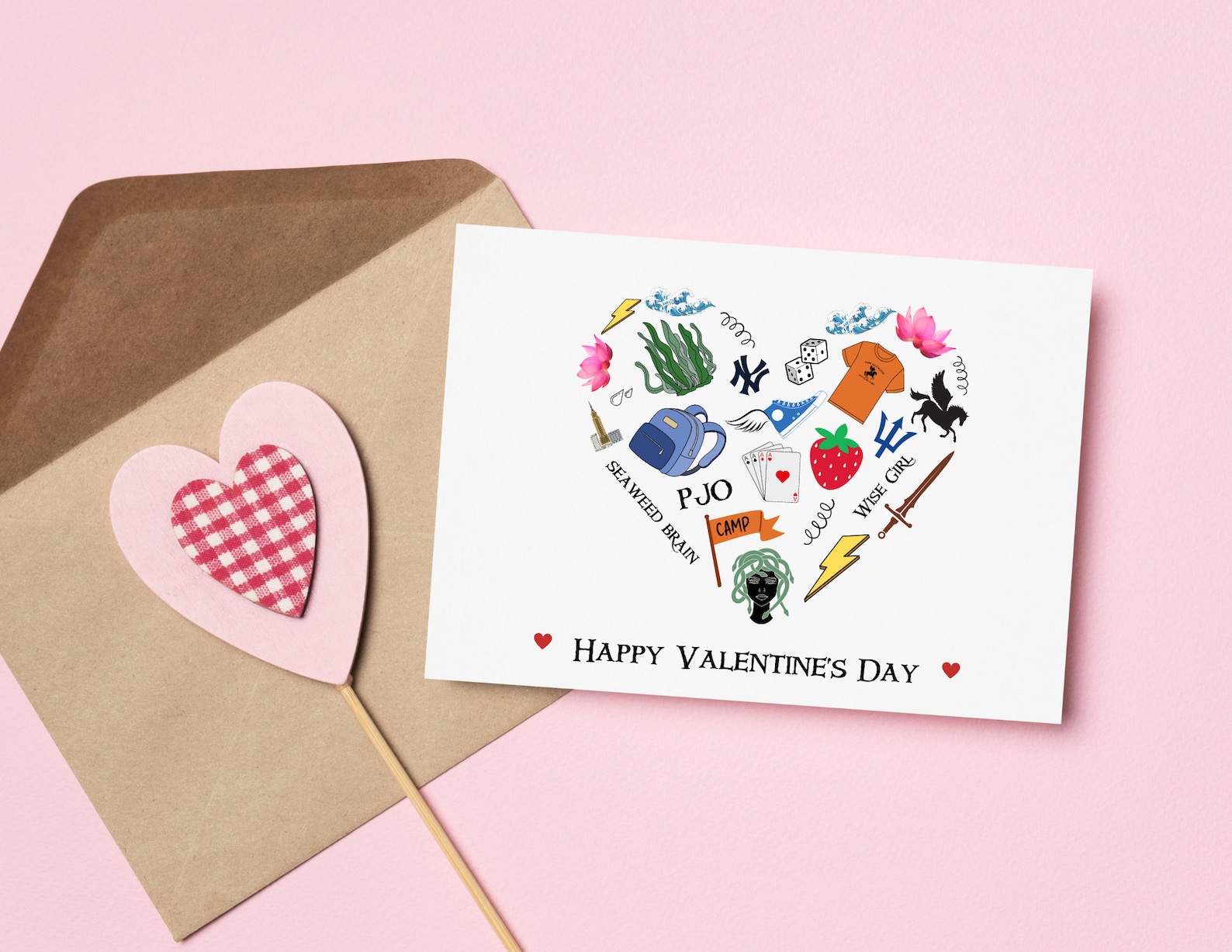 Printable Percy Jackson-inspired Valentine’s Day Card, PJO Valentines ...