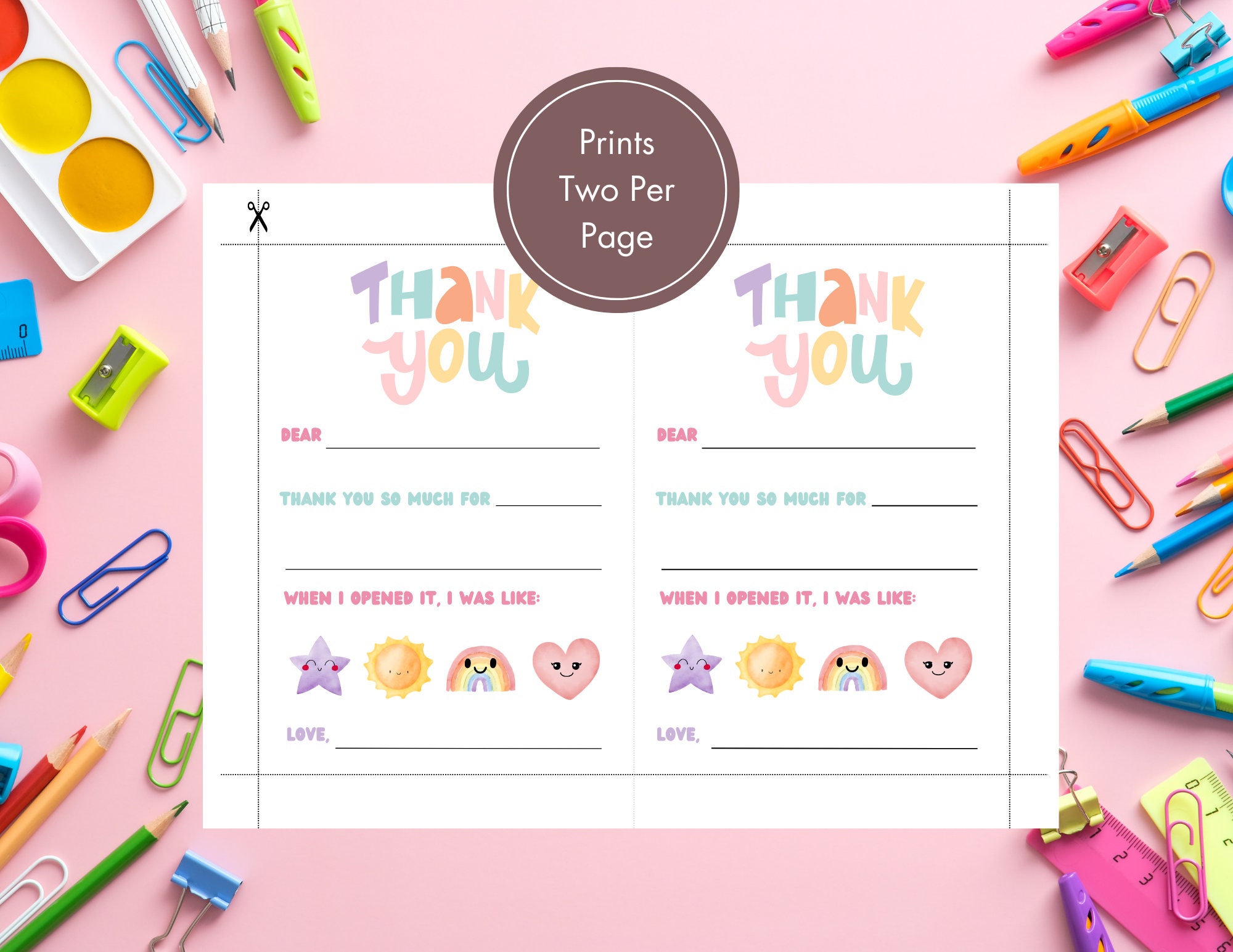 Printable Fill in the Blank Thank You Girl | Fill in Blank | Kids ...