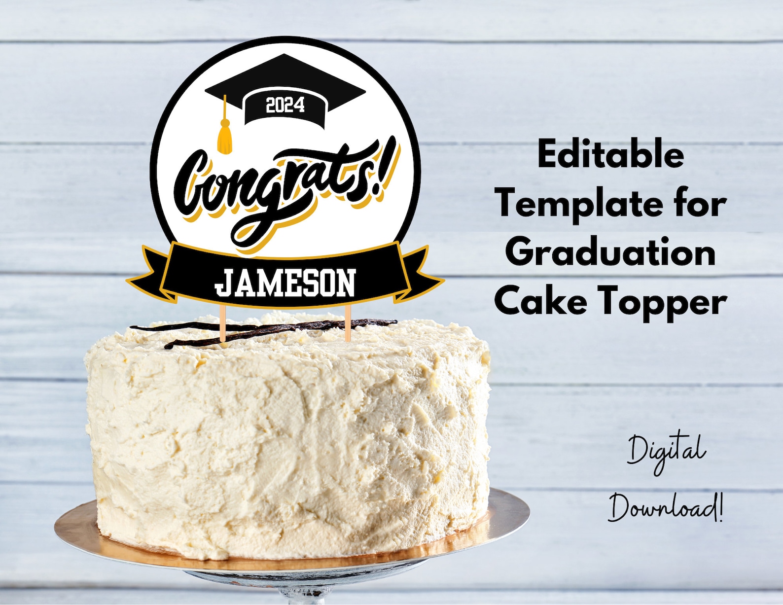 Editable Template, Graduation Cake Topper, Graduate, Graduation Party ...