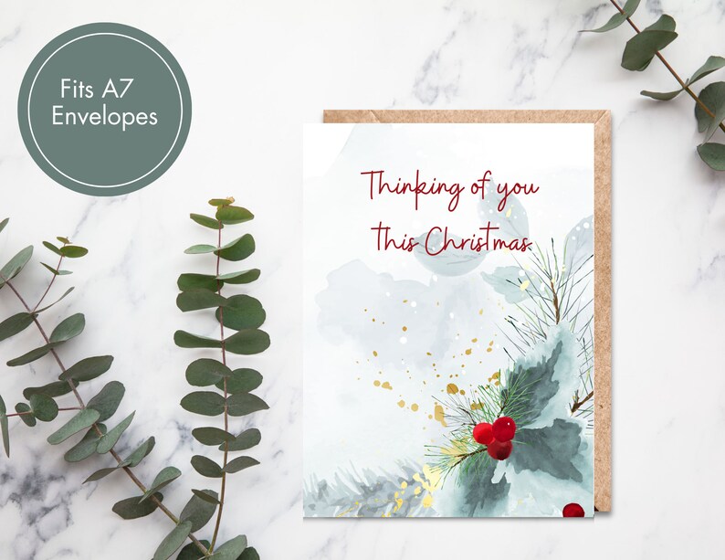 Printable Sympathy Christmas Card, Christmas Sympathy Card, Bereavement ...