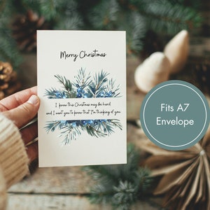 Printable Sympathy Christmas Card, After Loss, Digital, Sympathy Card ...