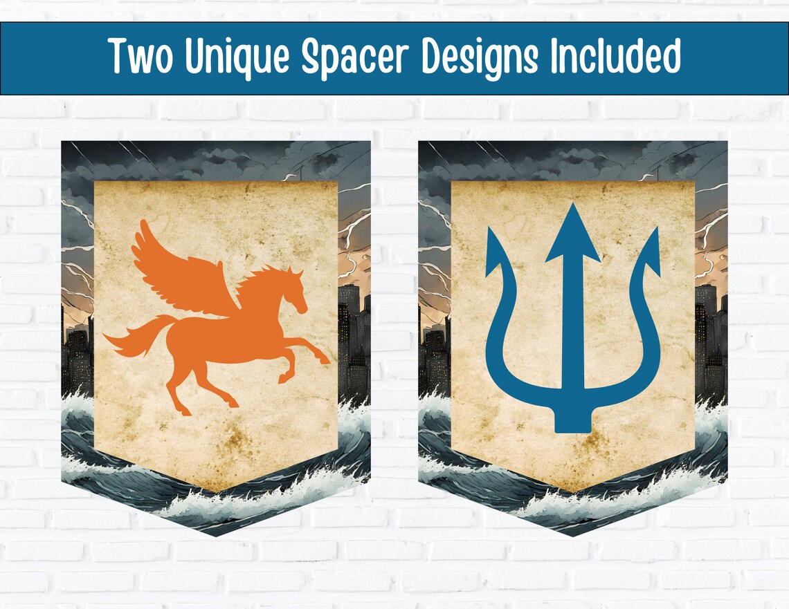 Percy Jackson Themed Banner, Printable Birthday Banner, Birthday ...